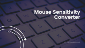 Mouse Sensitivity Converter - edpi calculator